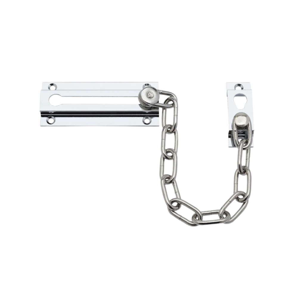 Security Door Chain Lock for Front Doors with Chrome Finish – Price ...